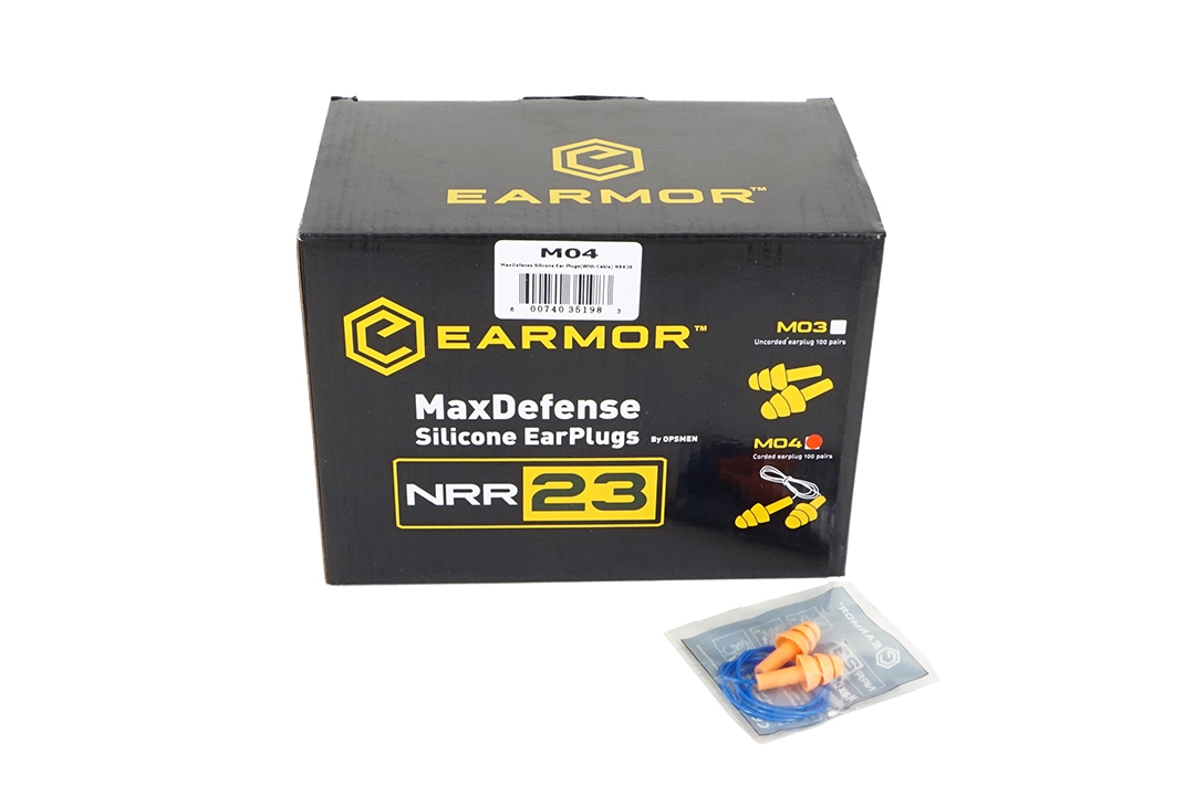 EARMOR M03-M04 MaxDefense Silicone oordopjes Box 100pcs